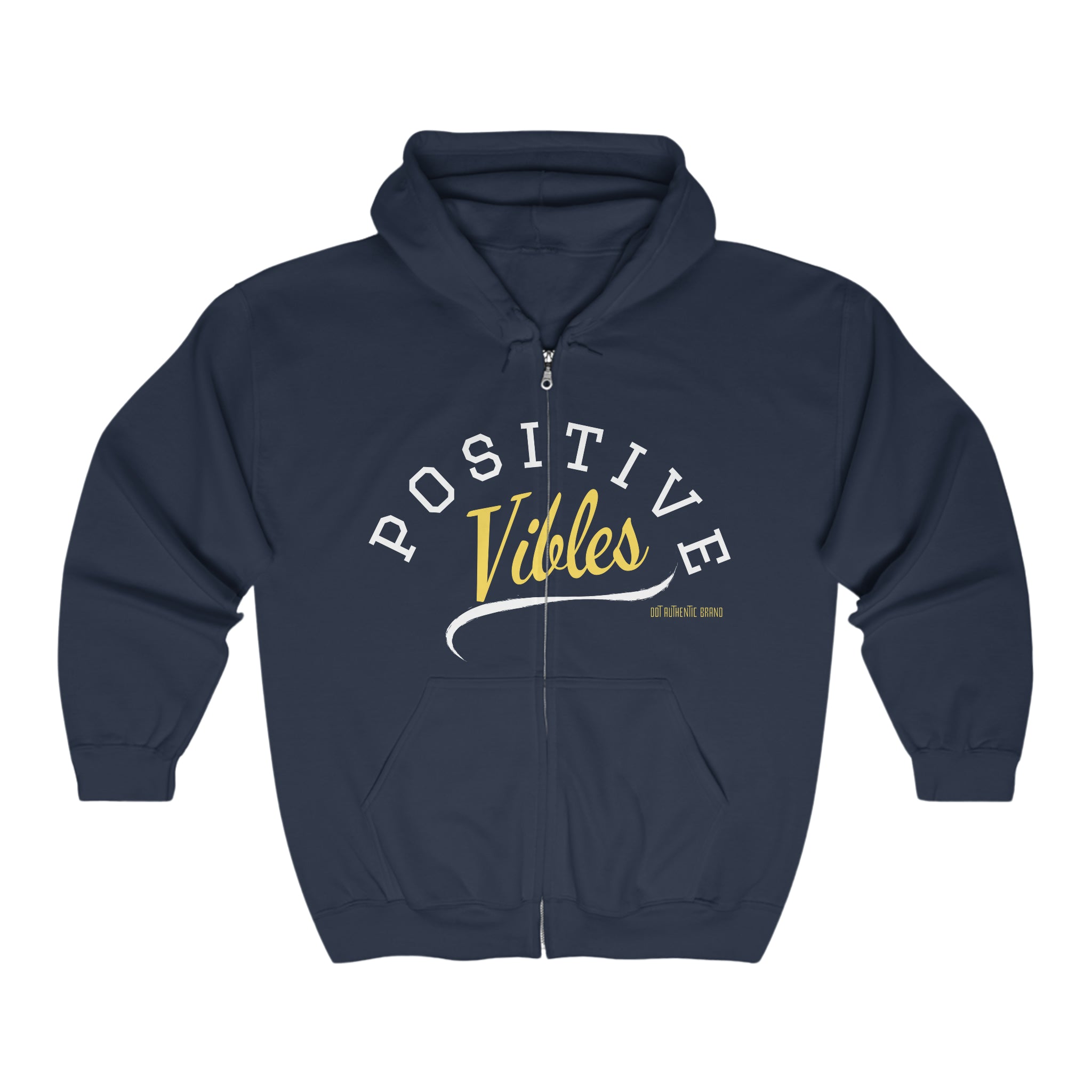 Positive Vibes Full Zip Hooded Sweatshirt – Destiny Driven Tee's